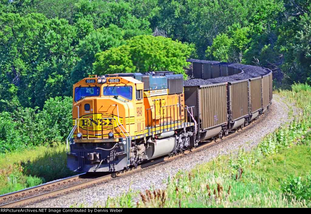 BNSF 9848, CP's River Sub.